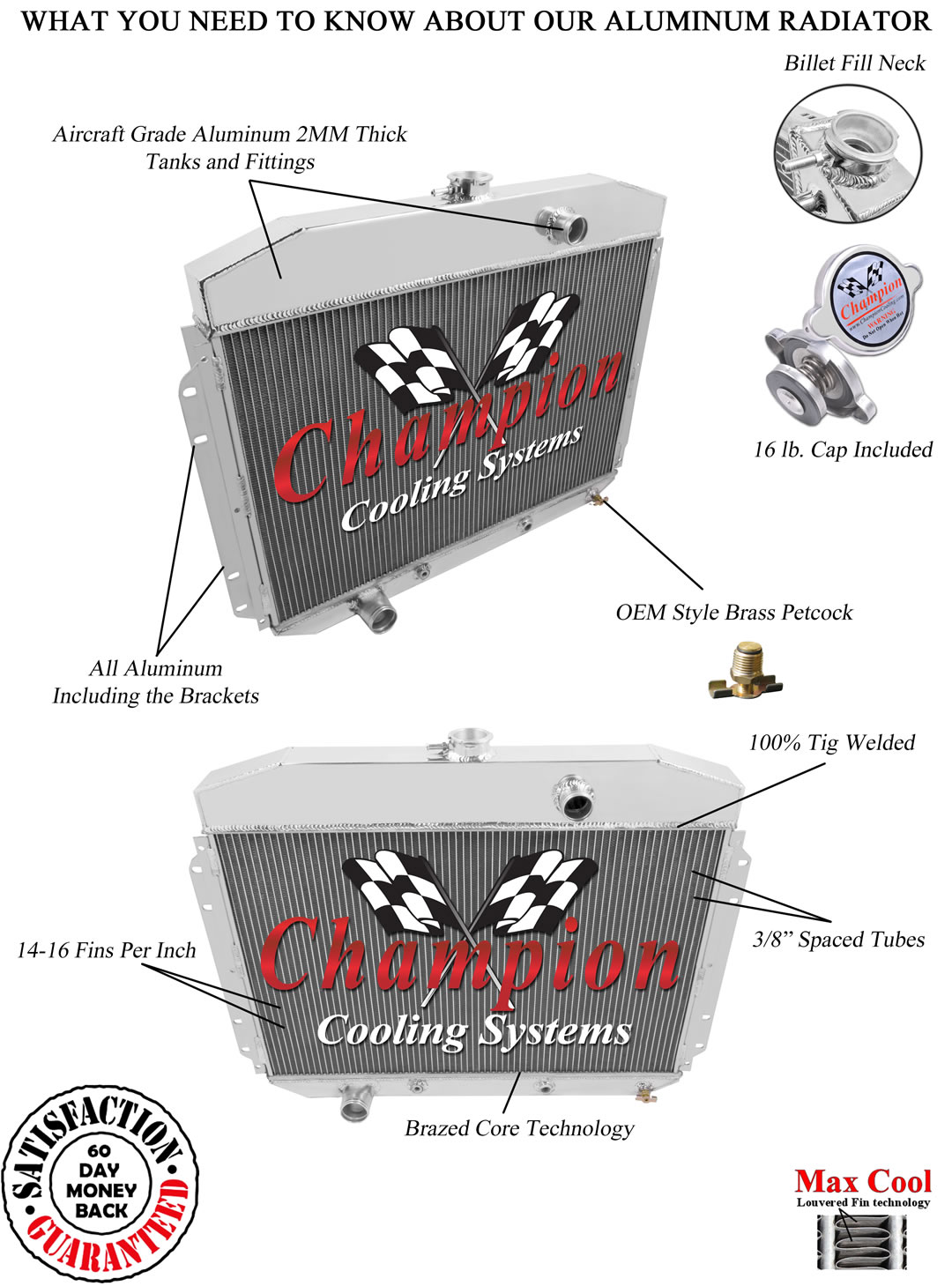 1961 1962 1963 1964 Ford F-100 F-250 F-350 Pickup 3 Row DR Radiator | eBay