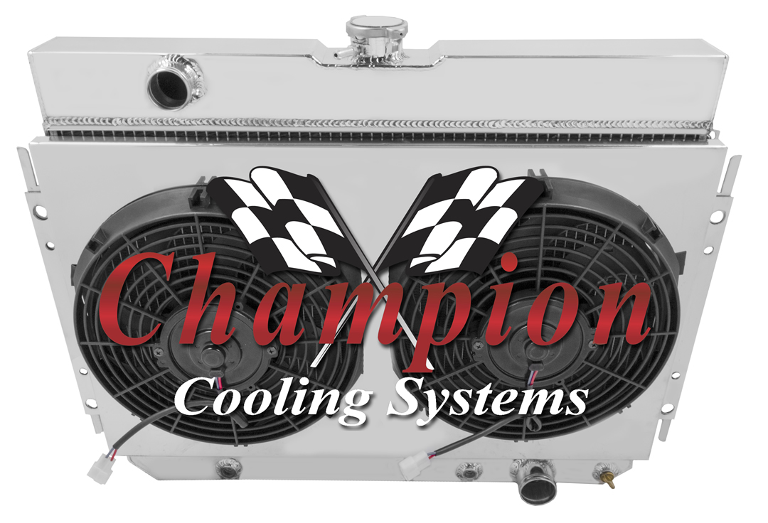 1963 64 65 66 67 68 Chevy Impala Alum 4 Row Radiator Fan Shroud CA ...