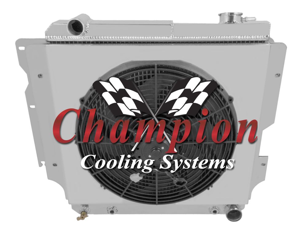 1987-2004 Jeep Wrangler w/Chevy V8 Engine Conversion CA 3 Row Alum ...