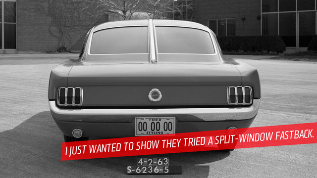 split window fastback Mustang